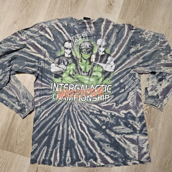 Source Unknown | Shirts | Mens Large Alien Wrestling Federation Long ...